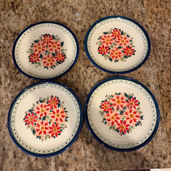 Polish Pottery | Dining | New 4 Polish Pottery Manufaktura Boleslawiec ...